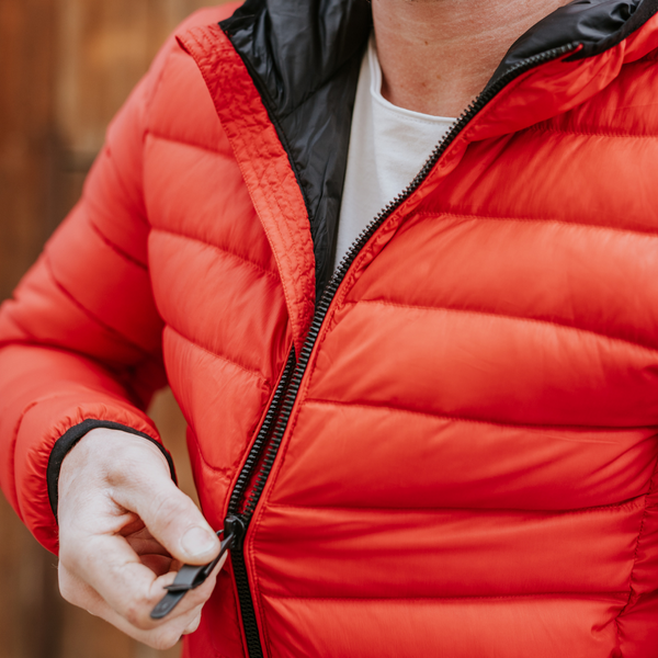 Jimmy - Men's Packable Down Jacket || Red - William Bee