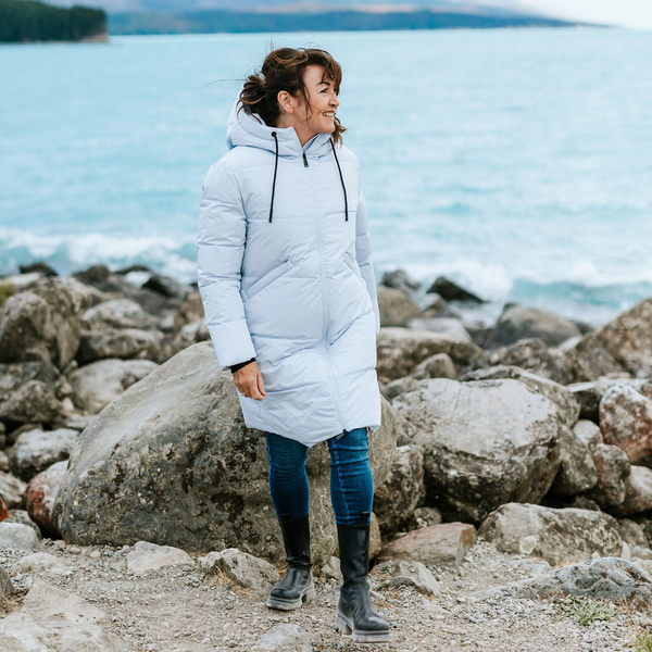 Queens Women's Waterproof Sorona Down Artic Jacket || Ice Blue ...